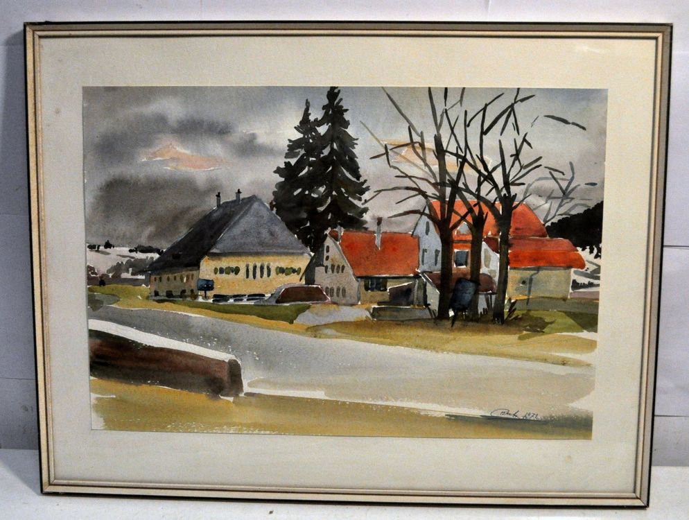 Aquarelle signée Pierre Beck 1971 (Gebraucht) in Neuchâtel für CHF 20 ...