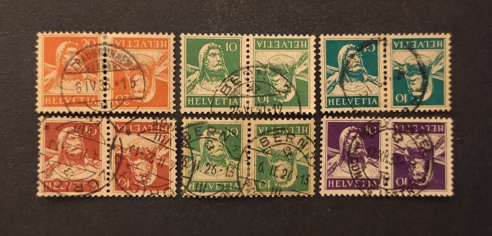 Tellbrustbild - Kehrdrucke - LoT gestempelt (Gebraucht) in Wil SG für CHF 1.3 – mit Lieferung ...