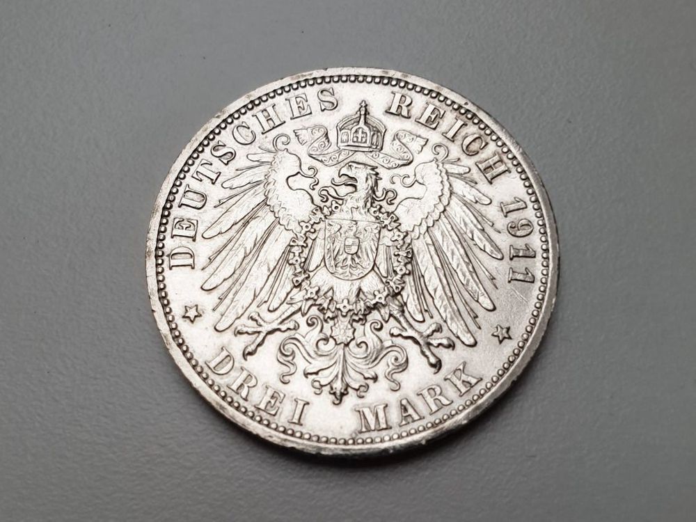 🇩🇪 Prussia 3 Mark 1911 A ****UNC**** - Perfect. Silver (Gebraucht) in Pully für CHF 33.5 – mit ...