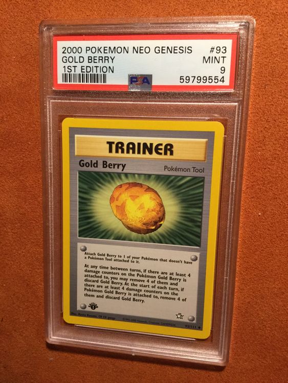 Gold Berry 1st edition, Neo Genesis (2000), PSA 9 Mint | Kaufen auf Ricardo