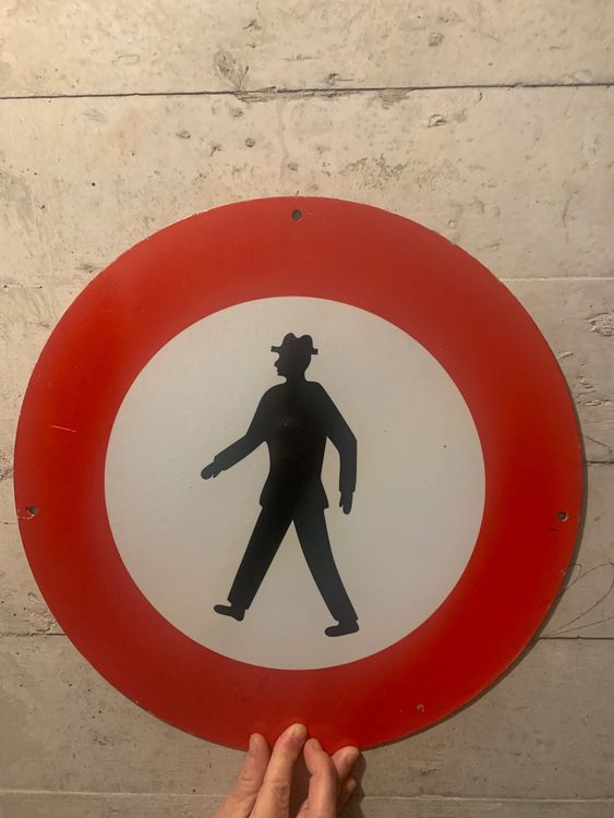 Durchgangs-Verbots-Metall-Tafel (Gebraucht) in Jona für CHF 5 – nur ...