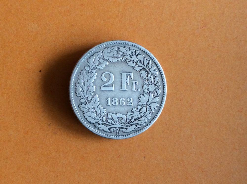 2 francs 1862 Rare et Jolie (D'occasion) à Genève pour CHF 76 – avec ...
