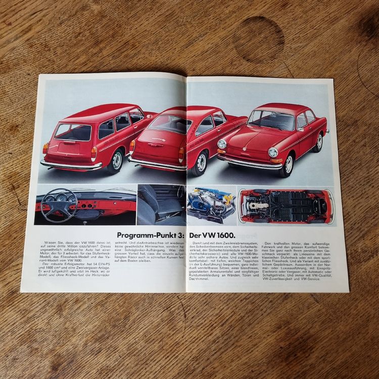 Prospekt Das VW Programm 1972 Orginal! Käfer Karmann uvm. (Gebraucht ...