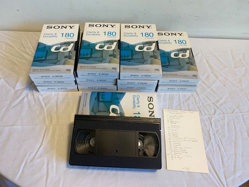 Cassette VHS Sony E-180CDG (x12) | Kaufen auf Ricardo