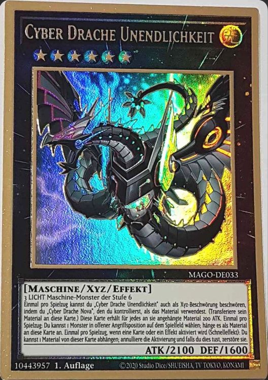 YuGiOh Gold Cyber Drache Unendlichkeit V2 | 1.Auflage (Gebraucht) in ...