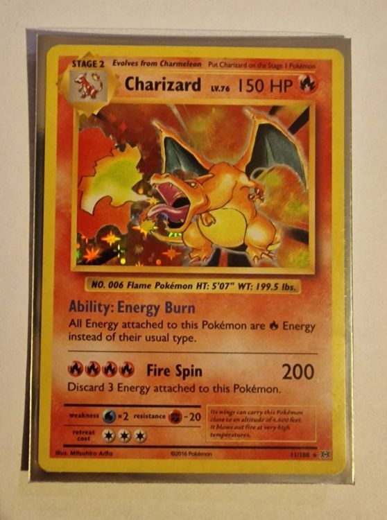 Charizard - 2016 Pokemon XY Evolutions #11 - Holo (D'occasion) à ...