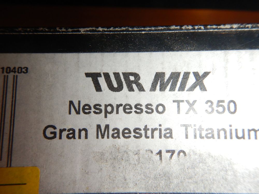 Nespresso-Kapselmaschine TurMix TX350 Gran Maestria Titanium | Kaufen auf Ricardo