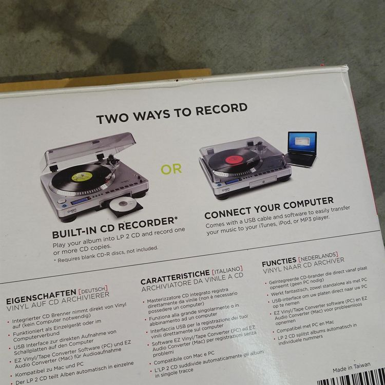 Ion LP 2 CD Plattenspieler m. CD-Brenner (Neu (gemäss Beschreibung)) in ...