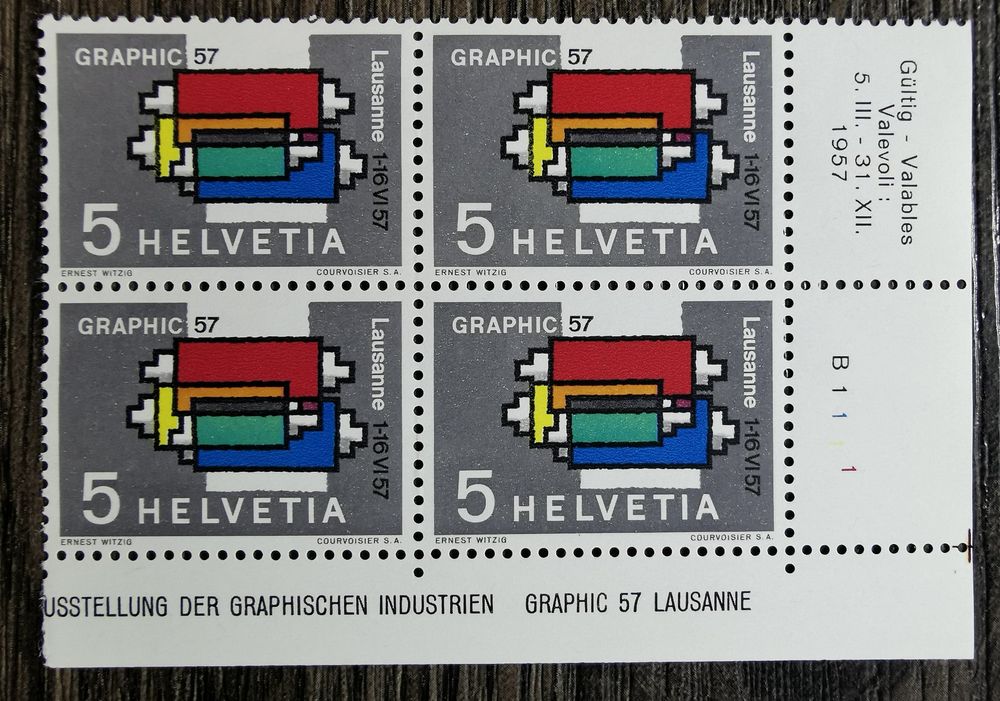 TR11 Bloc Timbre Suisse 1957 (Gebraucht) in Cousset für CHF 0.65 – mit Lieferung auf Ricardo kaufen