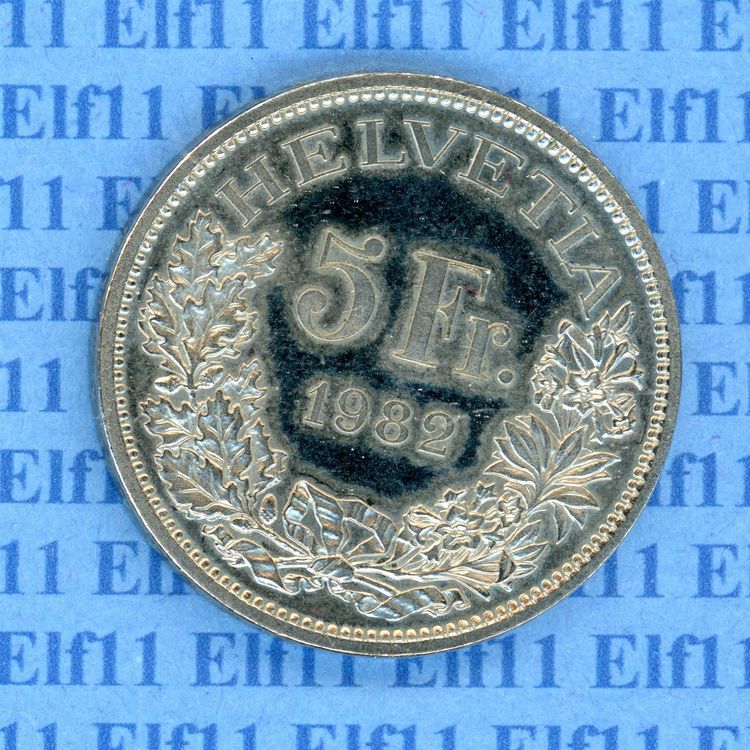 CHF___5.00 1982 Gotthardbahn unz-stgl 5 Franken (Neu (gemäss Beschreibung)) in Widnau für CHF 11 ...