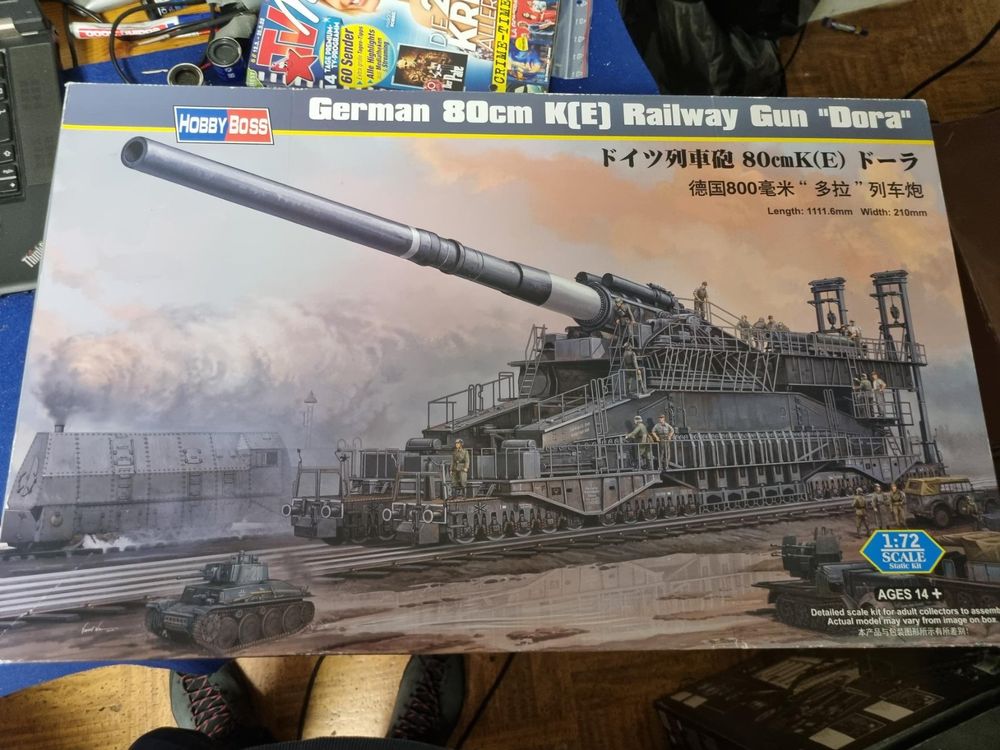 German 80cm K(E) Railway Gun "Dora" (Neu und originalverpackt) in ...
