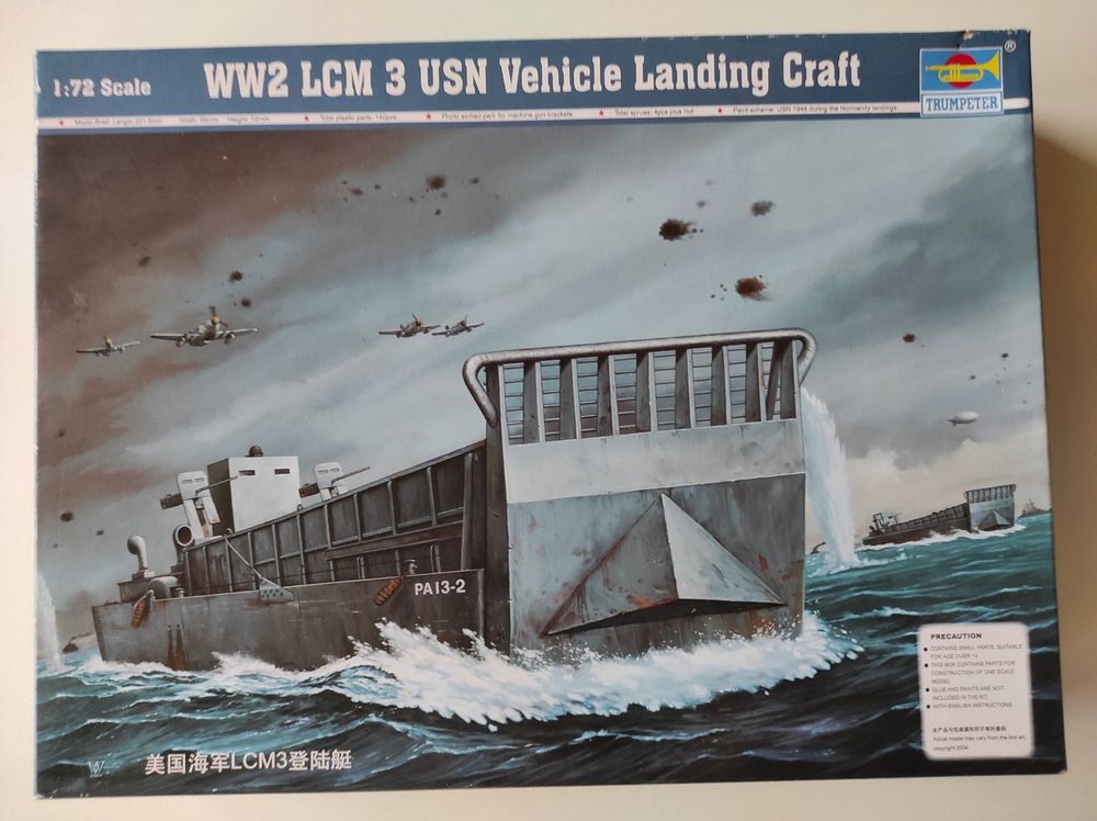 Landungsboot LCM 3 der US Navy WW II von Trumpeter 1/72 (Neu und ...