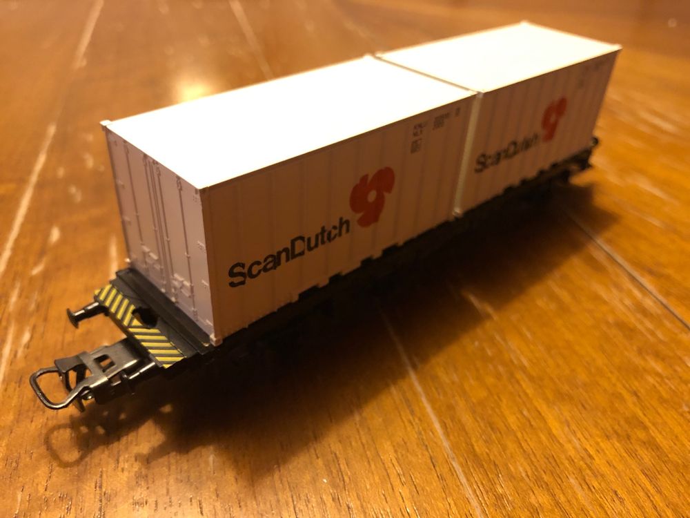 Märklin HO DB Containerwagen scandutch (Art. 4770) mit OVP (Gebraucht ...