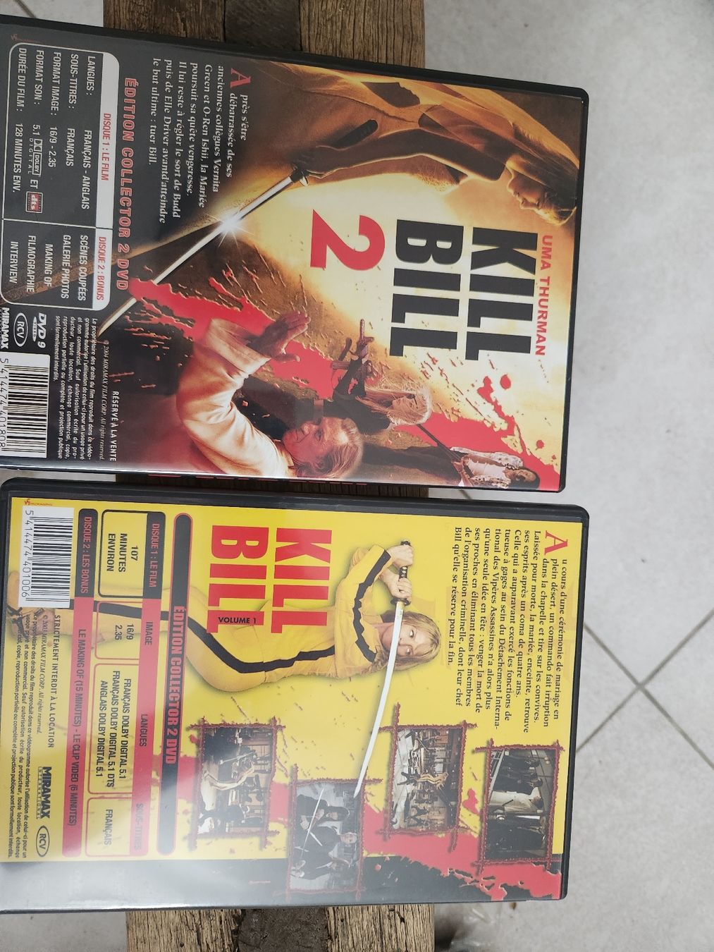Kill Bill Volumes 1 & 2 DVD Set - Quentin Tarantino Films (Gebraucht ...