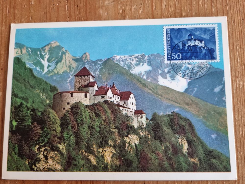 1959 Maximumkarte Motiv Schloss Vaduz (Gebraucht) in Arni AG für CHF 5 – mit Lieferung auf ...