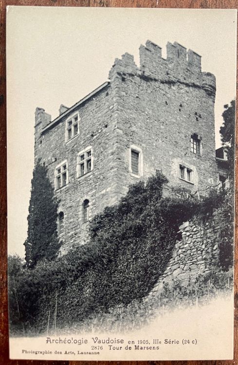 PUIDOUX - TOUR DE MARSENS, Archéologie VD, carte ancienne (Gebraucht ...