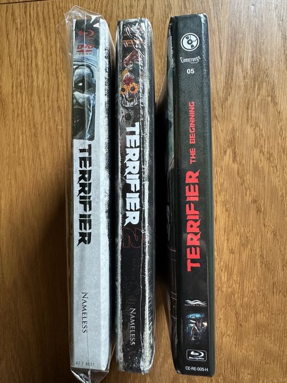 Terrifier Komplette Collection Wattiert ovp mediabook (Neu (gemäss ...