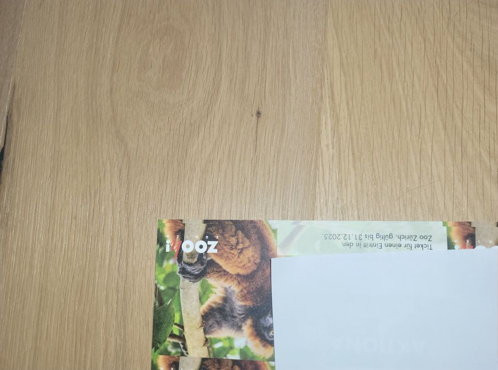 2 Eintritte Zoo Zürich, gültig bis Ende 2025 (Neu und originalverpackt) in St. Gallen für CHF 44 ...