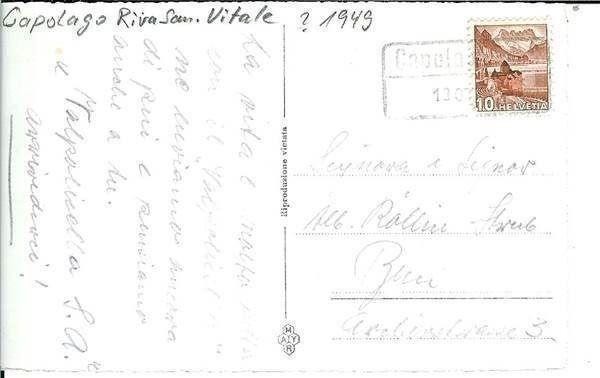 Capolago TI Riva San Vitale Bahnhof 1949 (Neu (gemäss Beschreibung)) in ...
