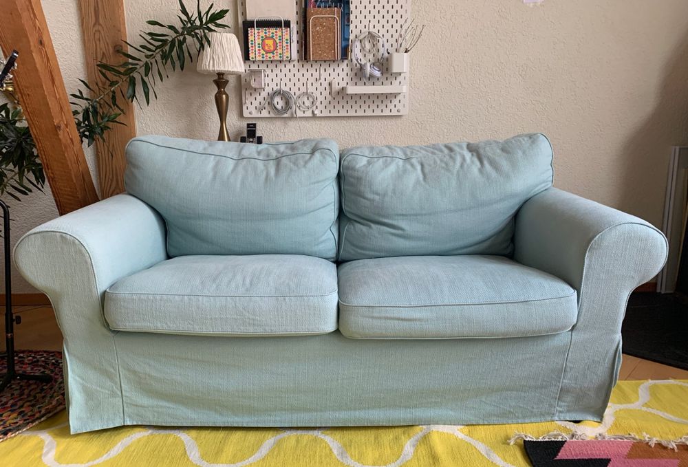 Hellblaues Ikea Ektorp 2er Sofa | Kaufen auf Ricardo