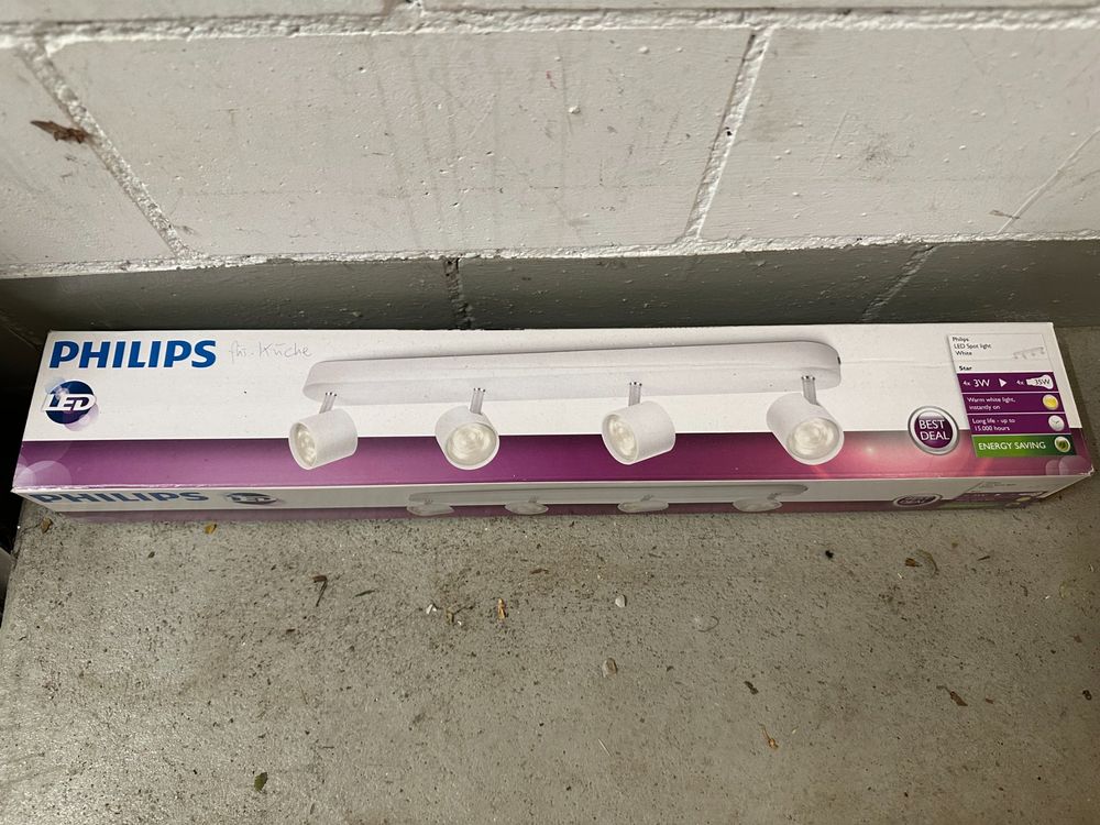 Philips Star schwenkbarer LED-Strahler weiss (Neu (gemäss Beschreibung ...