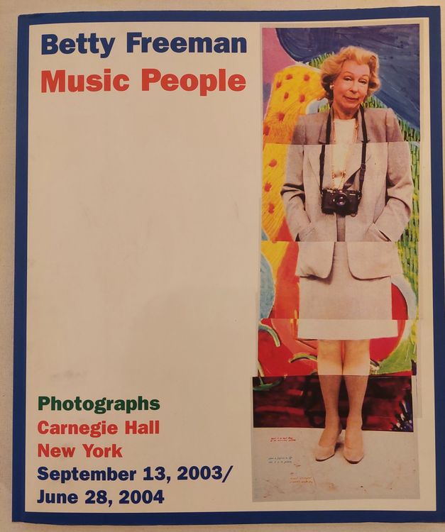 Betty Freeman, Musi People, Fotos aus der Carnegie Hall (Gebraucht) in ...
