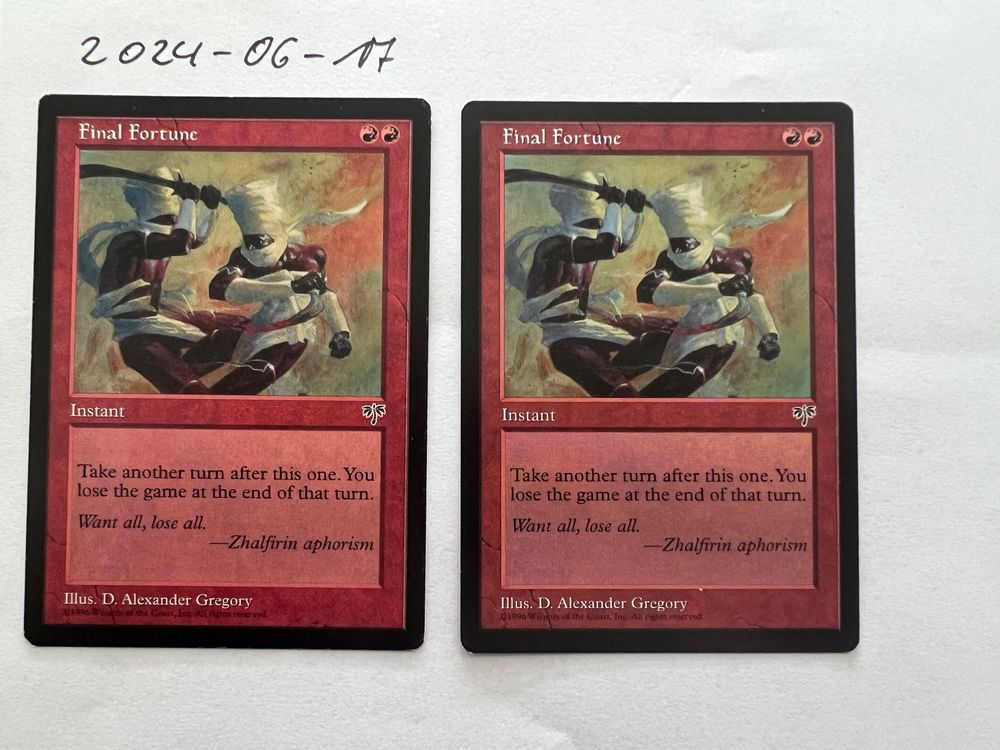 Final Fortune - 4th Edition (2x zu ersteigern) | Kaufen auf Ricardo