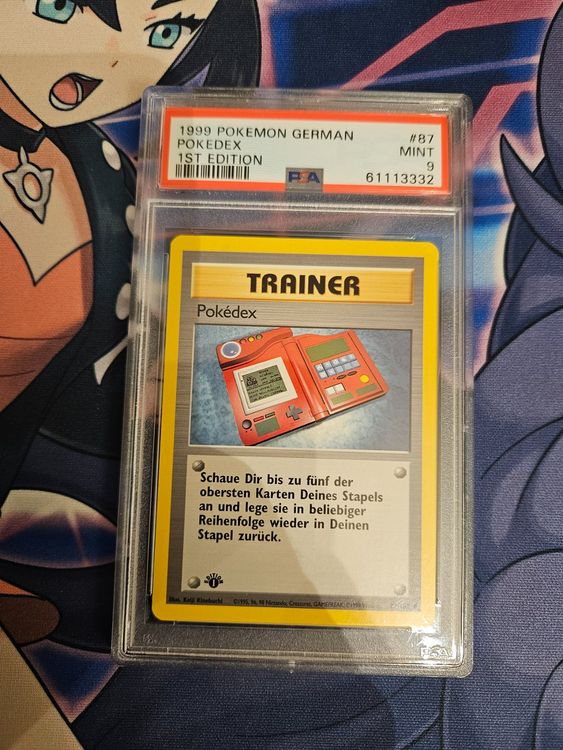Pokemon -Trainer - Pokedex - 1.Edition - 87/102 - PSA 9 - DE (Gebraucht ...