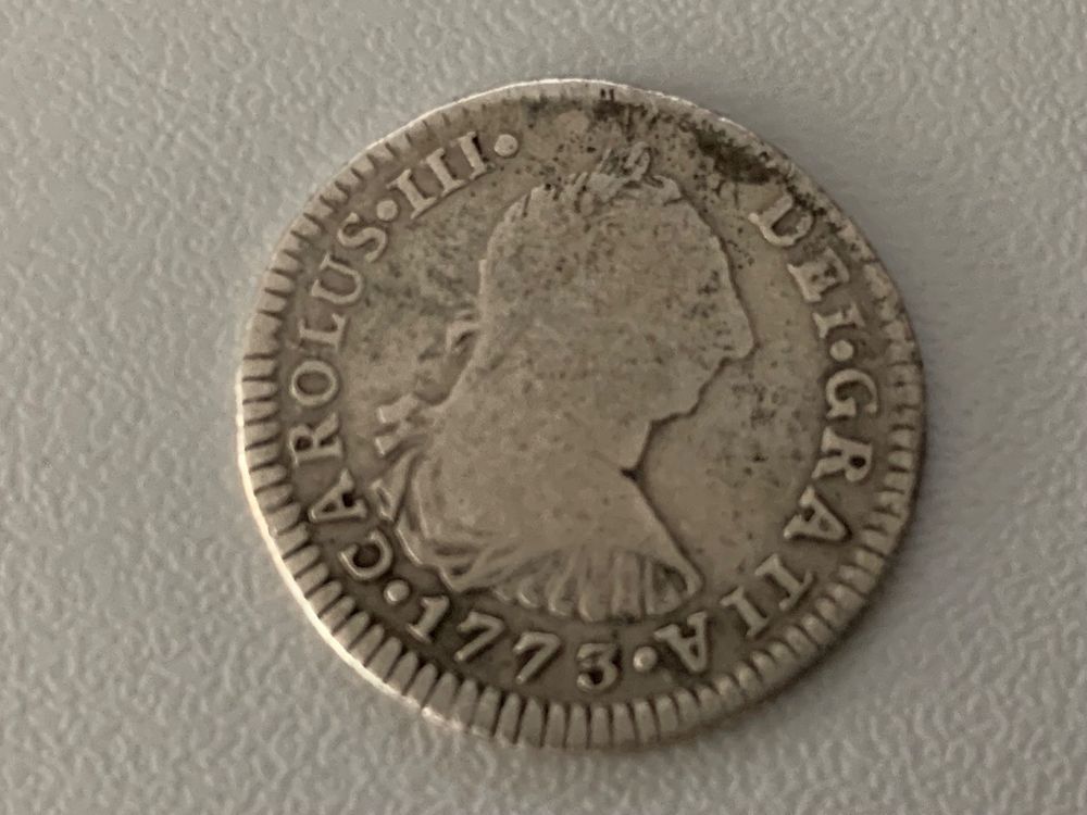 1 REAL (CAROLUS III) CARLOS III 1773 POPAYAN (SILBER) POTOSI (Gebraucht ...