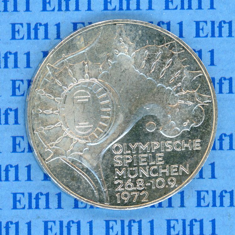 DEM__10.00 1972J Olympisches Stadion -stgl 10 Deutsche Mark (Neu (gemäss Beschreibung)) in ...
