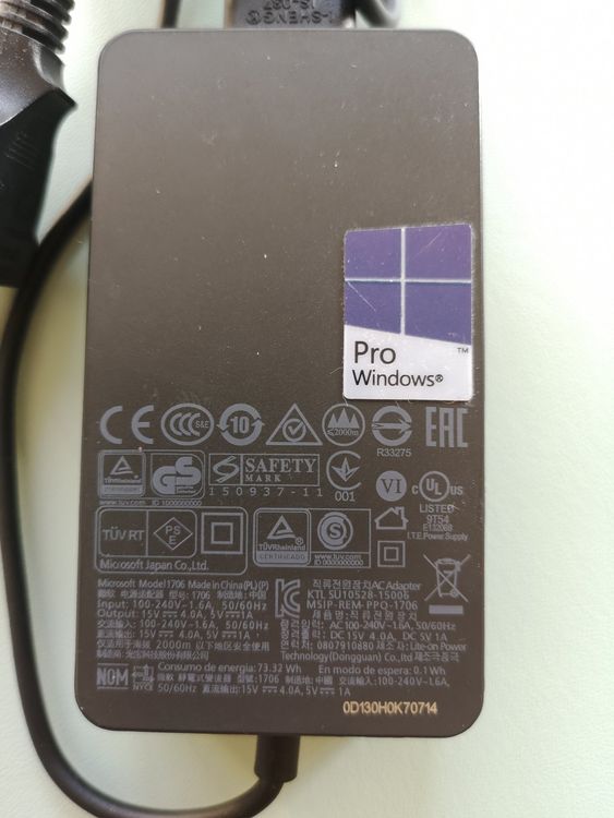 Original Microsoft Surface Netzteil 65W Model 1706 (Gebraucht) in ...