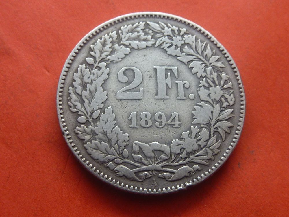 Alte Silber 2 Fr. 1894 top. | Kaufen auf Ricardo
