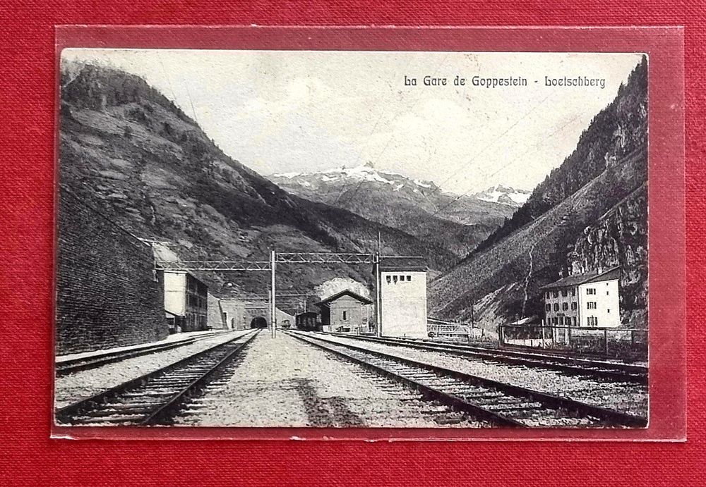 Goppenstein - Bahnhof - Lötschberg Tunnel - BLS - 1920 (Gebraucht) in ...