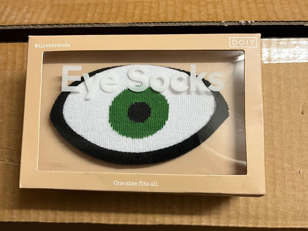 Eye Socks - Lustige Socken mit Augenmuster, originalverpackt (Neu und ...
