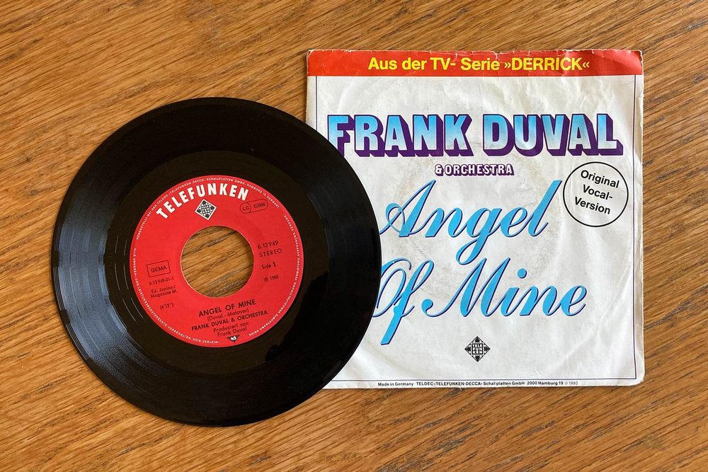 Platte (Single): Frank Duval & Orchestra - Angel Of Mine (Gebraucht) in ...