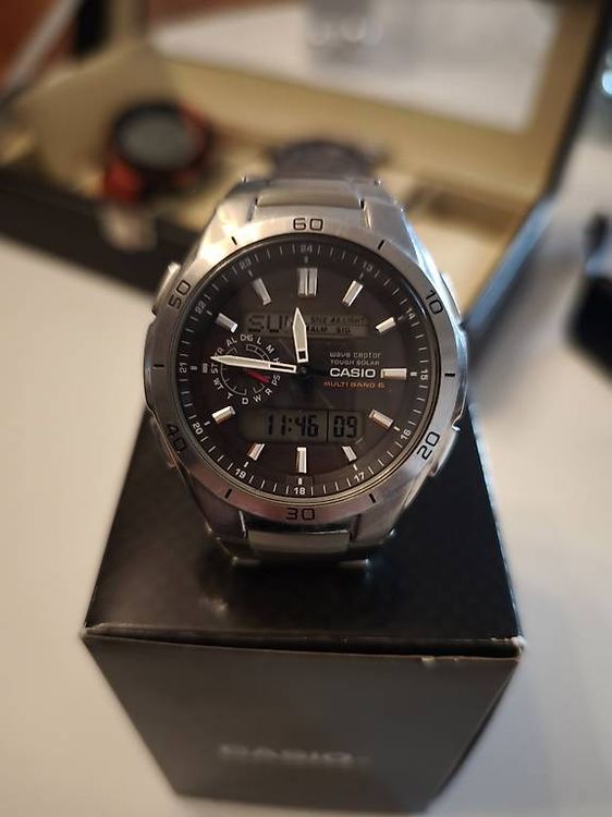 Casio Multiband 6 Solar und Batterie weltweit Funk! (Gebraucht) in ...