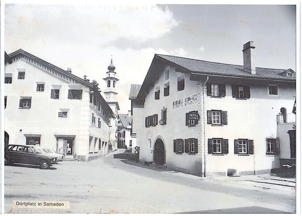 VINTAGE AUFNAHMEN DORFPLATZ IN SAMADAN ENGADIN (Gebraucht) in Ipsach ...