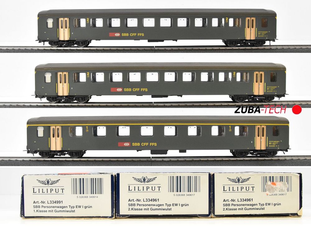 Liliput 3x EW I Personenwagen SBB H0 GS mit OVP | Kaufen auf Ricardo