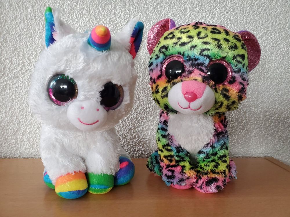 TySilk Einhorn Pixy + TySilk Leopard Dotty (Neu (gemäss Beschreibung ...
