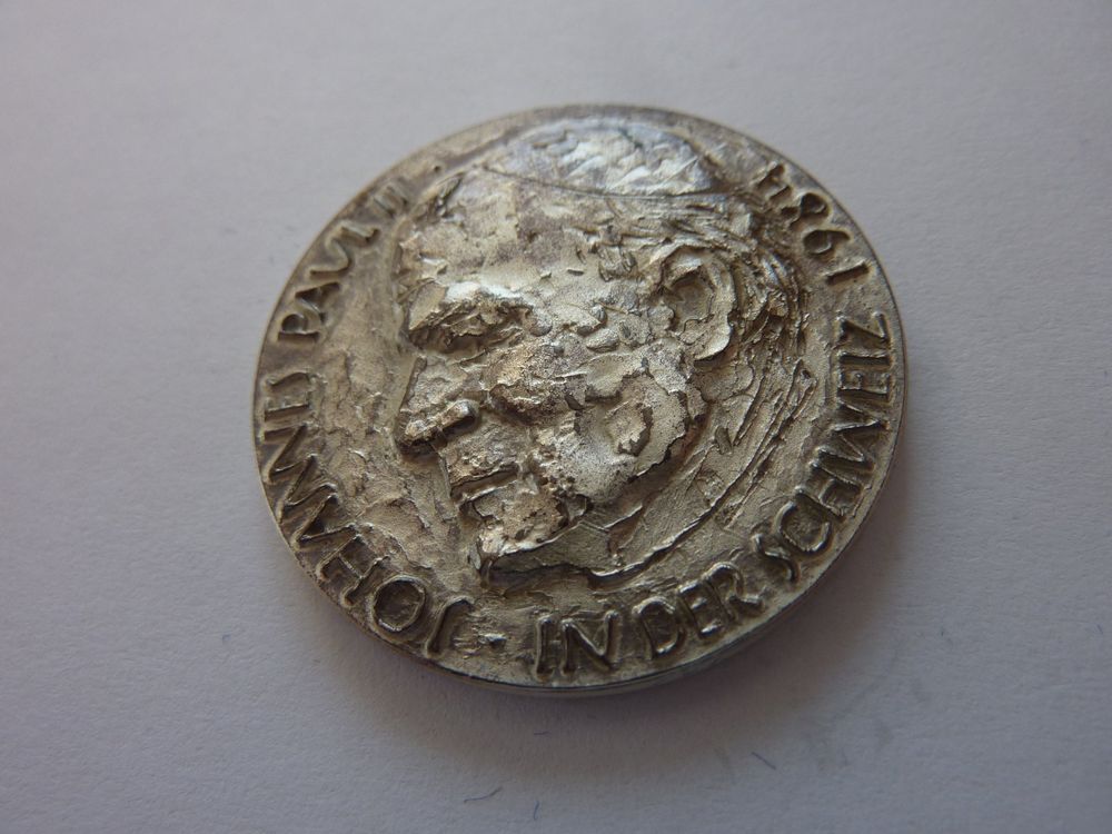 Silbermedaille: Franco Annoni , Johannes Paul II. 1984 (Neu (gemäss Beschreibung)) in Birrwil ...
