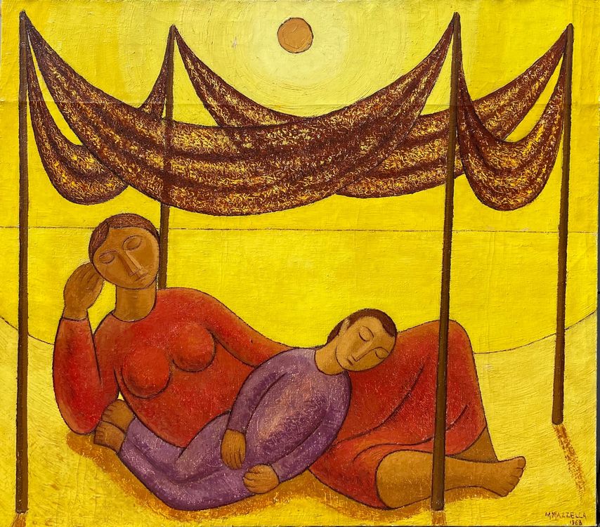 Mario Mazzella (1923-2008) grosses Gemälde (Gebraucht) in für CHF 700 ...