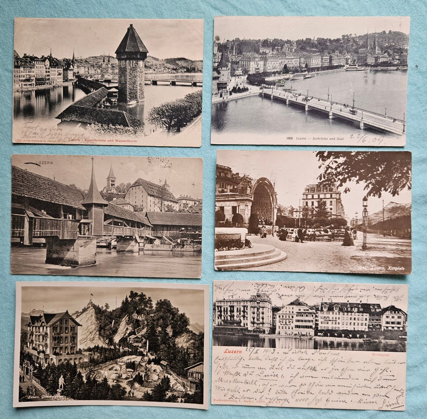 Lot AK Sehenswürdigkeiten Stadt Luzern (1903-1934) (Gebraucht) in ...