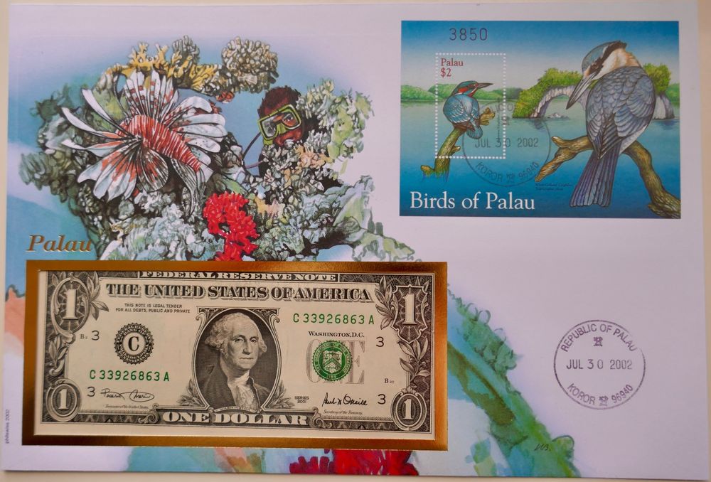 Banknotenbrief Palau 2002 (Neu (gemäss Beschreibung)) in Möhlin für CHF ...