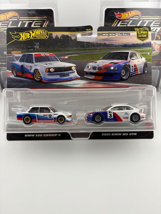 Hot Wheels Premium 2 Pack BMW 320 Group 5 & 2001 BMW M3 Gtr (Neu und ...