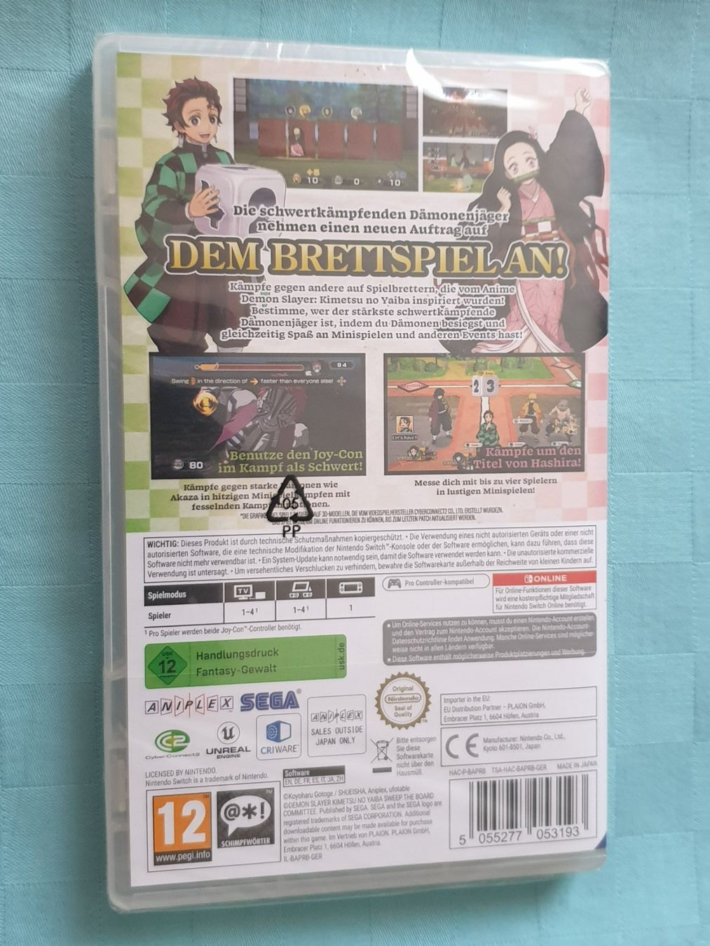 NINTENDO SWITCH DEMON SLAYER SWEEP THE BOARD! (Neu (gemäss Beschreibung ...