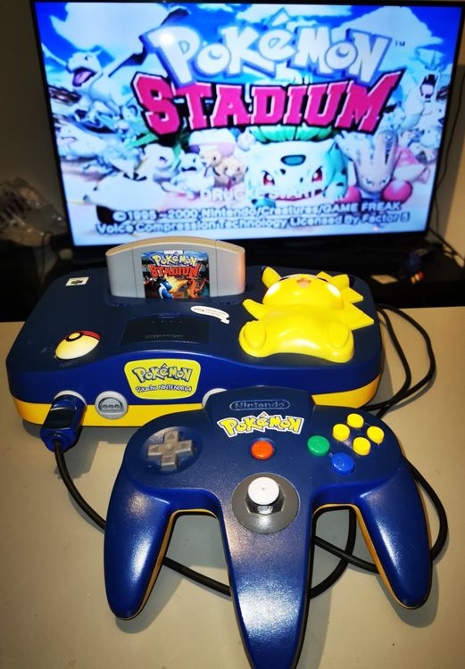 Nintendo 64 Special Konsole Pikachu Edition+ Pokemon Stadium | Kaufen ...
