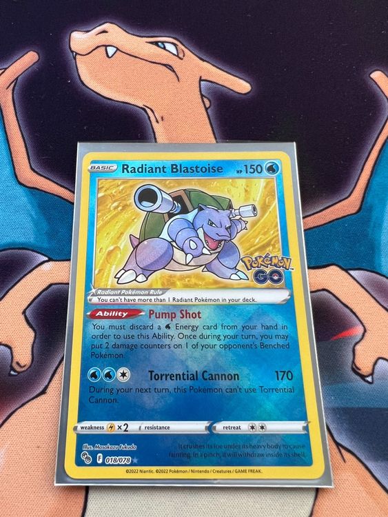 Radiant Blastoise (PGO 018) - Pokemon GO | Kaufen auf Ricardo