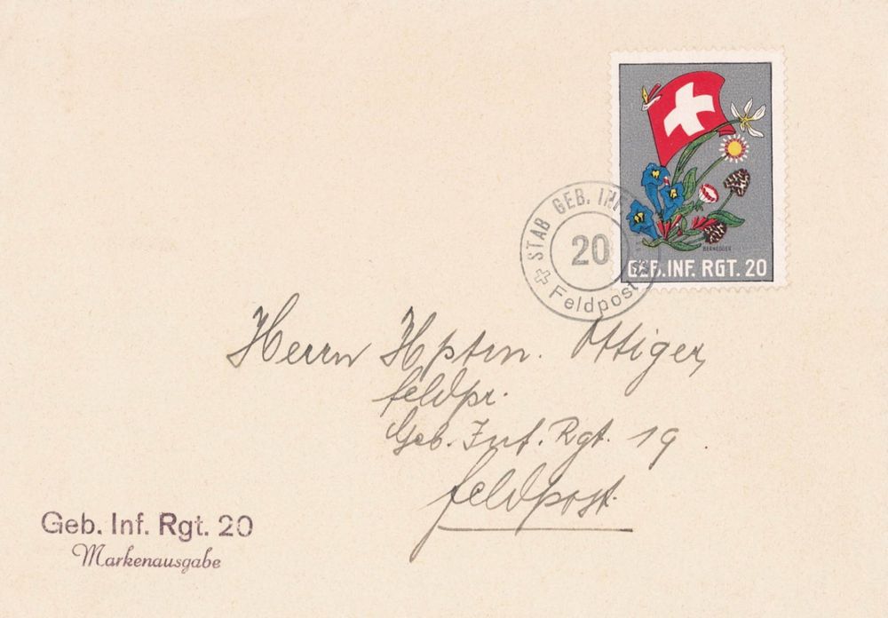 Feldpost mit ...... Infanterie (Gebraucht) in Bazenheid für CHF 1.5 – mit Lieferung auf Ricardo ...