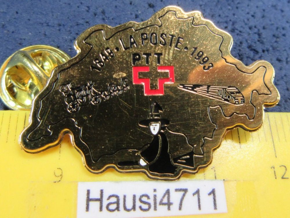 POST PTT PIN CH-UMRISS MIT HEXE ZUG 1849-1993 KUTSCHE | Kaufen auf Ricardo