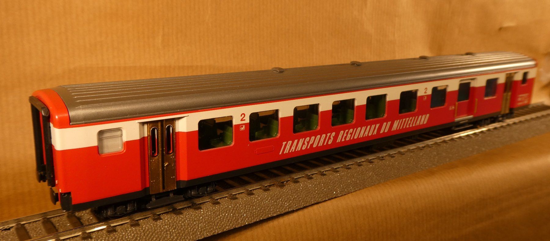 Roco / EMB Personen/Gepäckwagen BD EW II RM ex EBT Colani (D'occasion ...